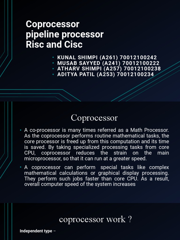 A257 Atharv Shimpi Coa Presentation | PDF | Central Processing Unit | Computer Engineering