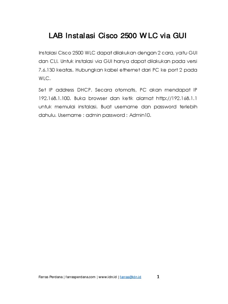 WLC CCNA Peserta PDF | PDF