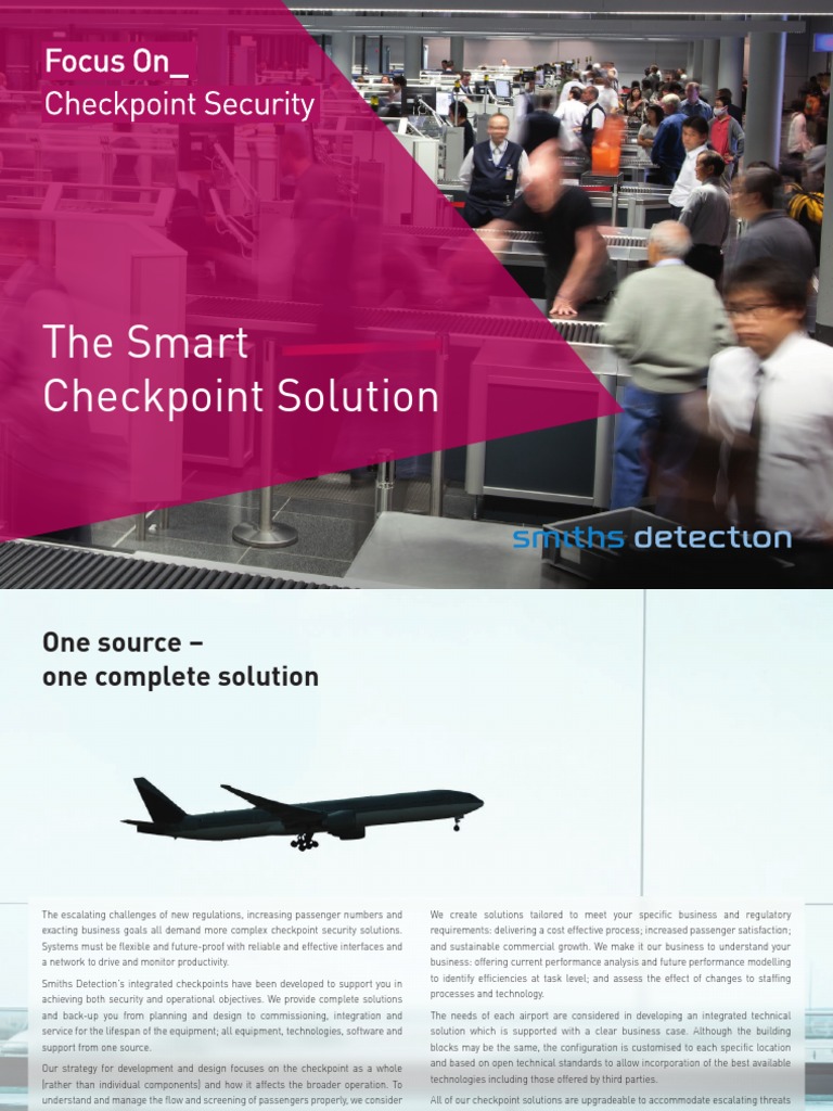 Checkpoint-Solution-Brochure CSANNEUR SMITH DETECTION | PDF | Airport