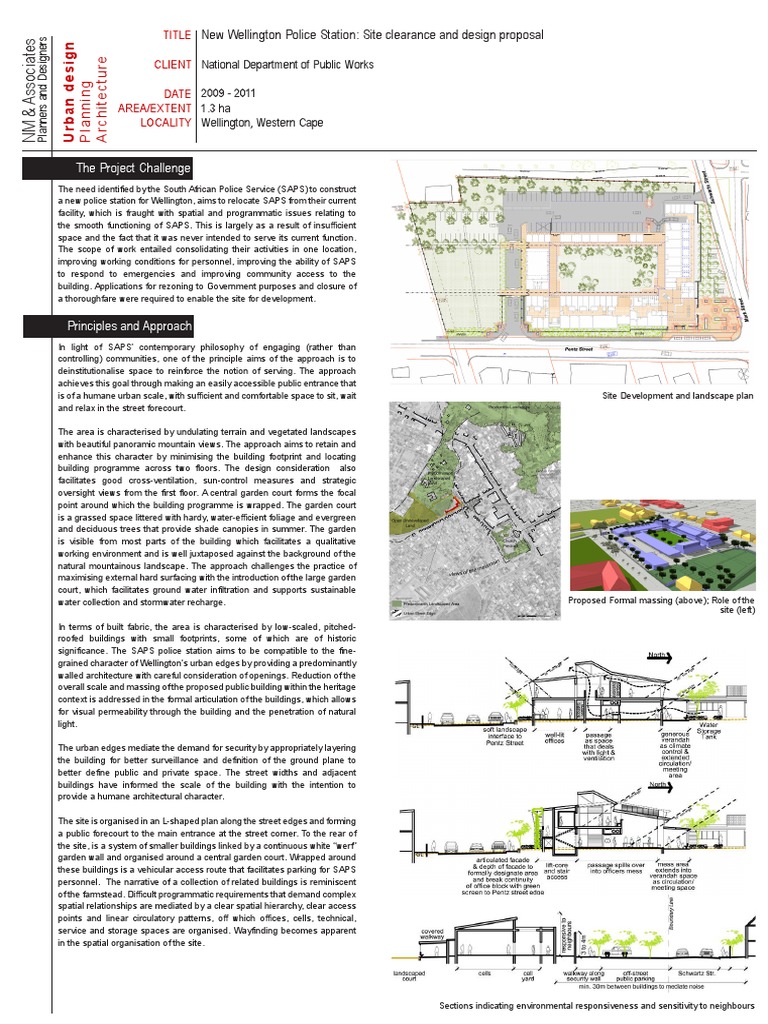 Wellington Police Station Design Proposal | PDF | Landscape