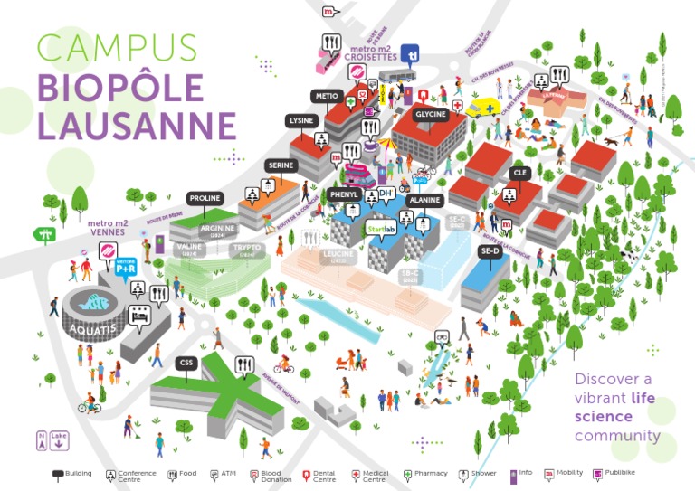 Biopôle Campus Map 2022 PDF | PDF | Molecular Biophysics | Molecular ...