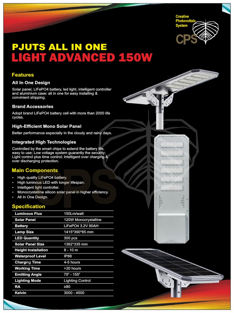 PJUTS Light Advanced 150W | PDF | Home & Garden | Technology & Engineering