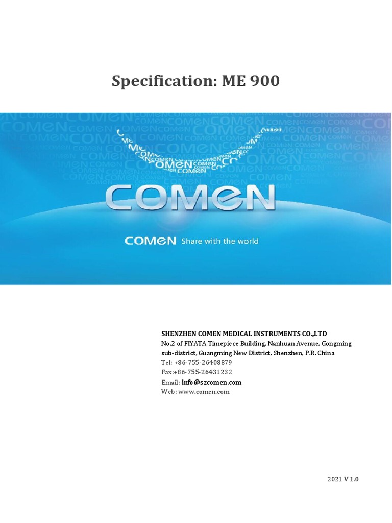 ME 900 Specifications No DERS V1.0 2021.10.20 | PDF | Intravenous ...