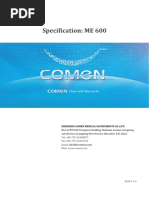 EN ME600 Infusion Pump | PDF | Intravenous Therapy | Vacuum Tube