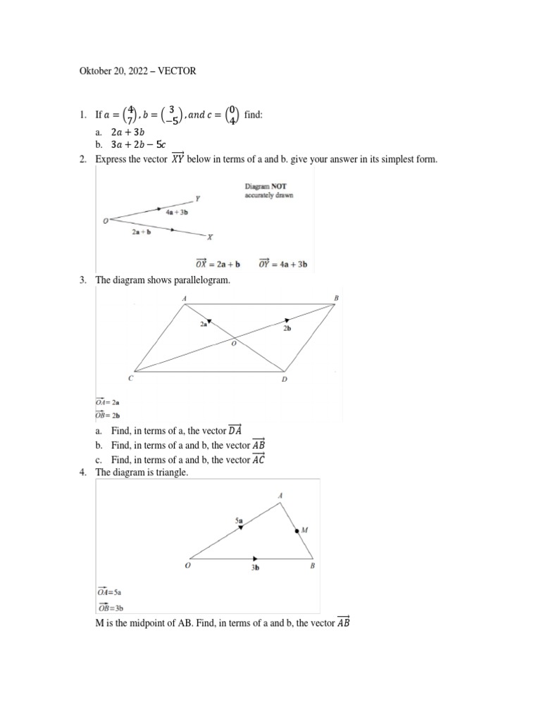Vector Calculations for Students | PDF | Teaching Methods & Materials