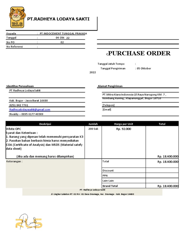 PO-Semen Putih - MKI | PDF