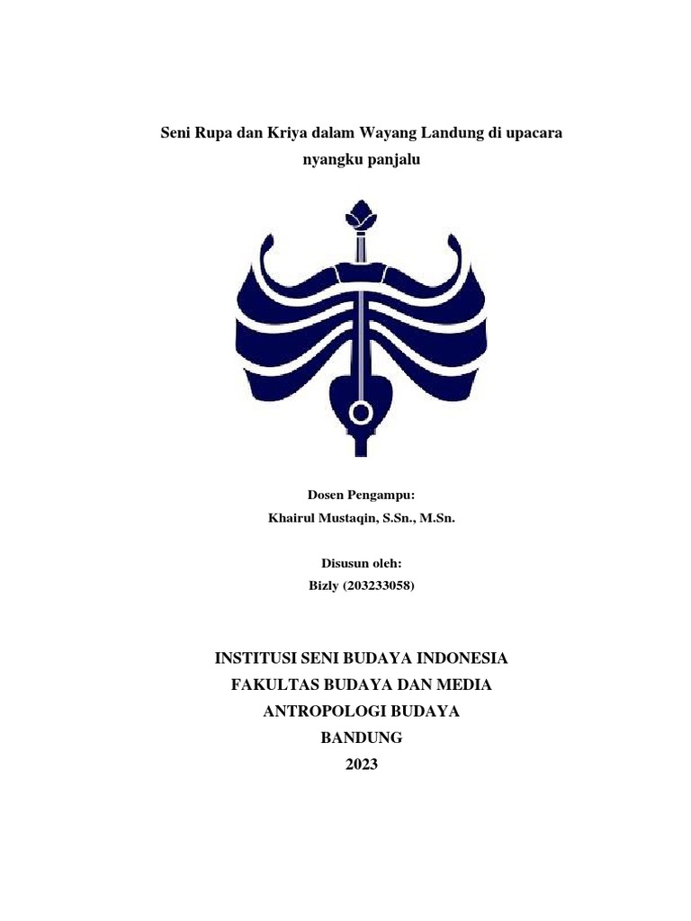 Seni Rupa Dan Kriya Dalam Wayang Landung | PDF