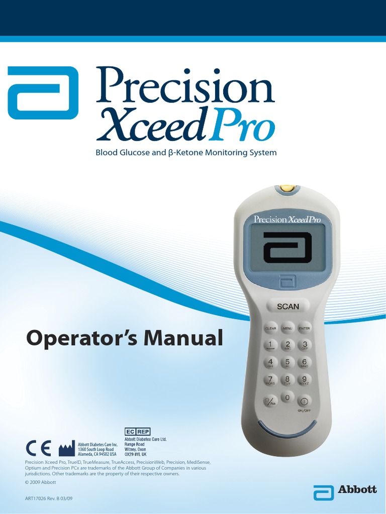 Abbott Precision Xceed Pro Operator's Manual | PDF | Barcode | Image ...