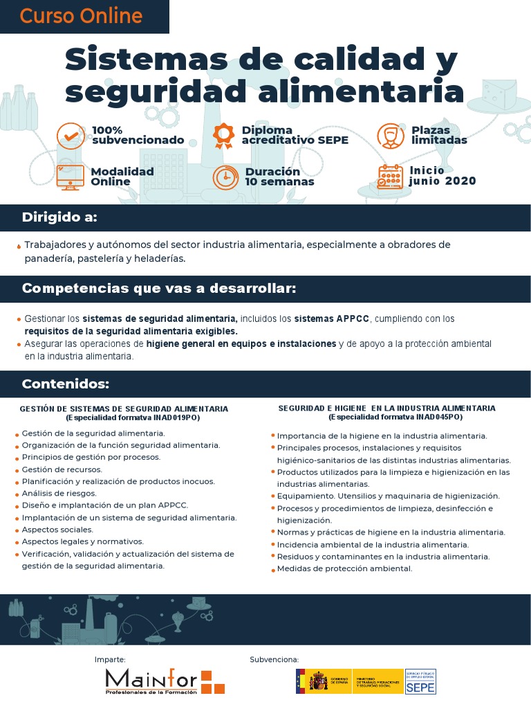 Sistemas de Calidad y Seguridad Alimentaria - Junio | PDF | Seguridad alimenticia | Análisis de ...
