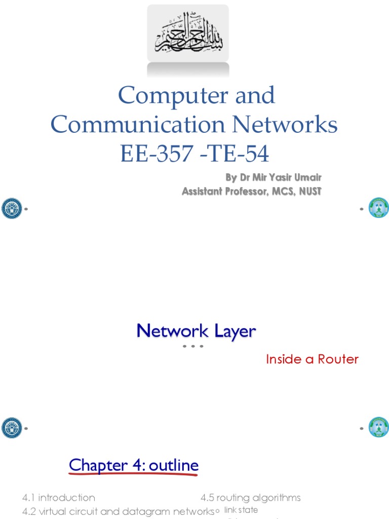 Lec 4 Network Layer Ii Inside A Router Pdf Computer Network Router Computing 4534