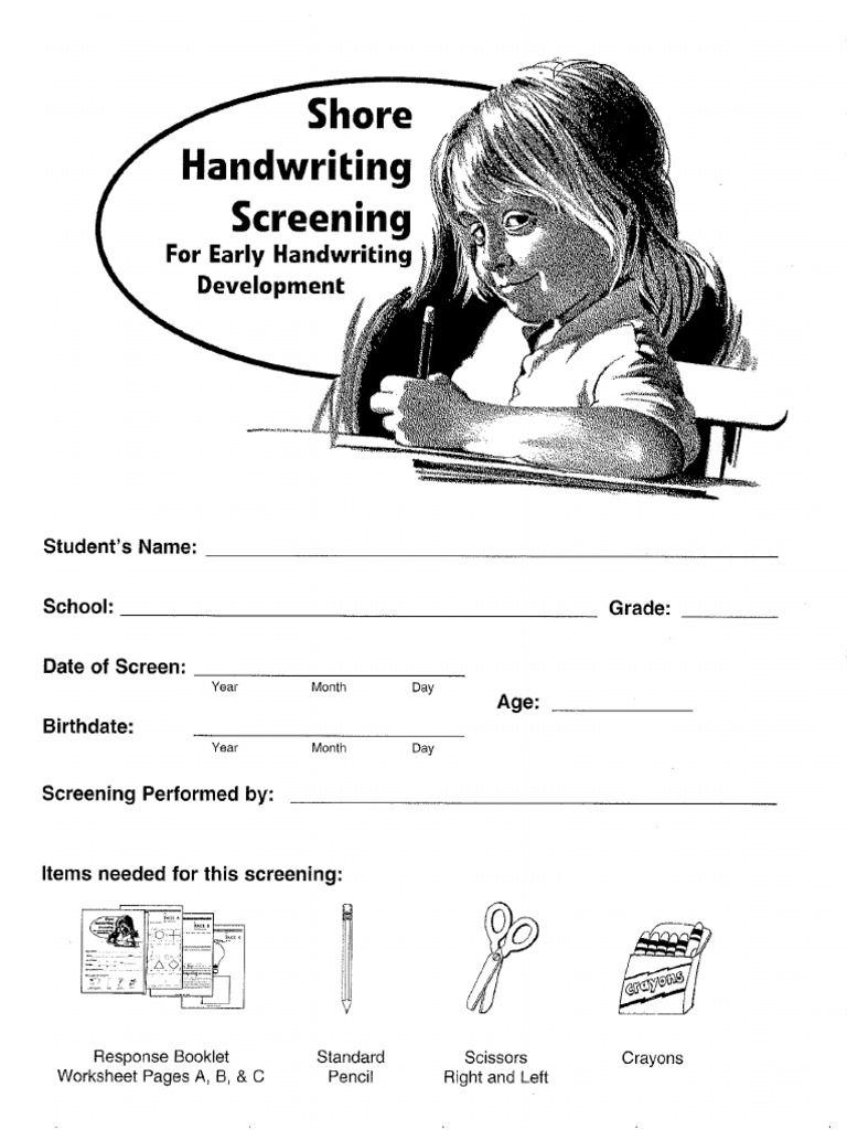 Handwriting Screening | PDF