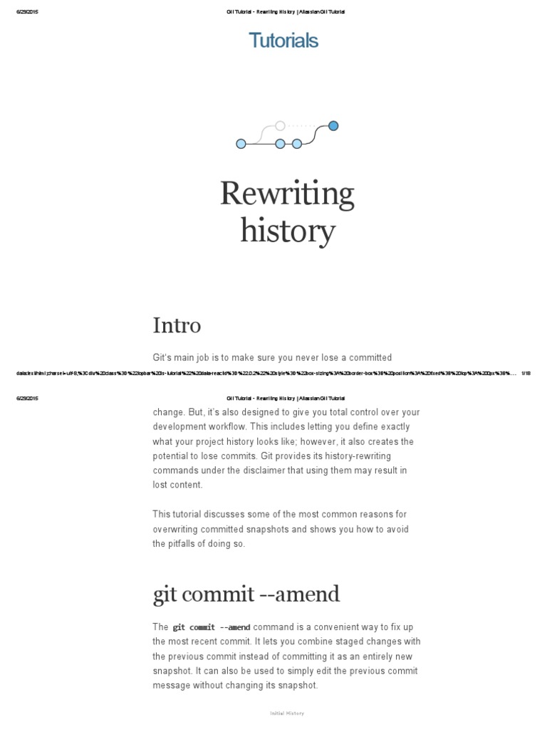 Rewriting Git History: A Guide to Amending Commits and Rebasing ... Rewriting Git History: A Guide to Amending Commits and Rebasing ...