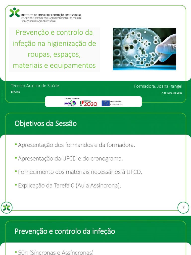 Diapositivos UFCD 6563 | PDF | Esterilização (Microbiologia) | Desinfetante