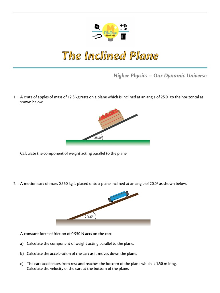 Inclined Planes | PDF | Metrology | Physics