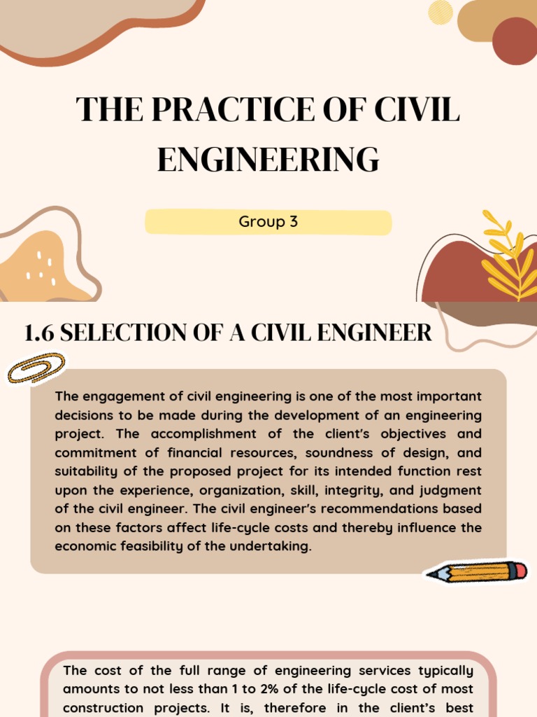 The Practice of Civil Engineering | PDF | Engineer | Consultant
