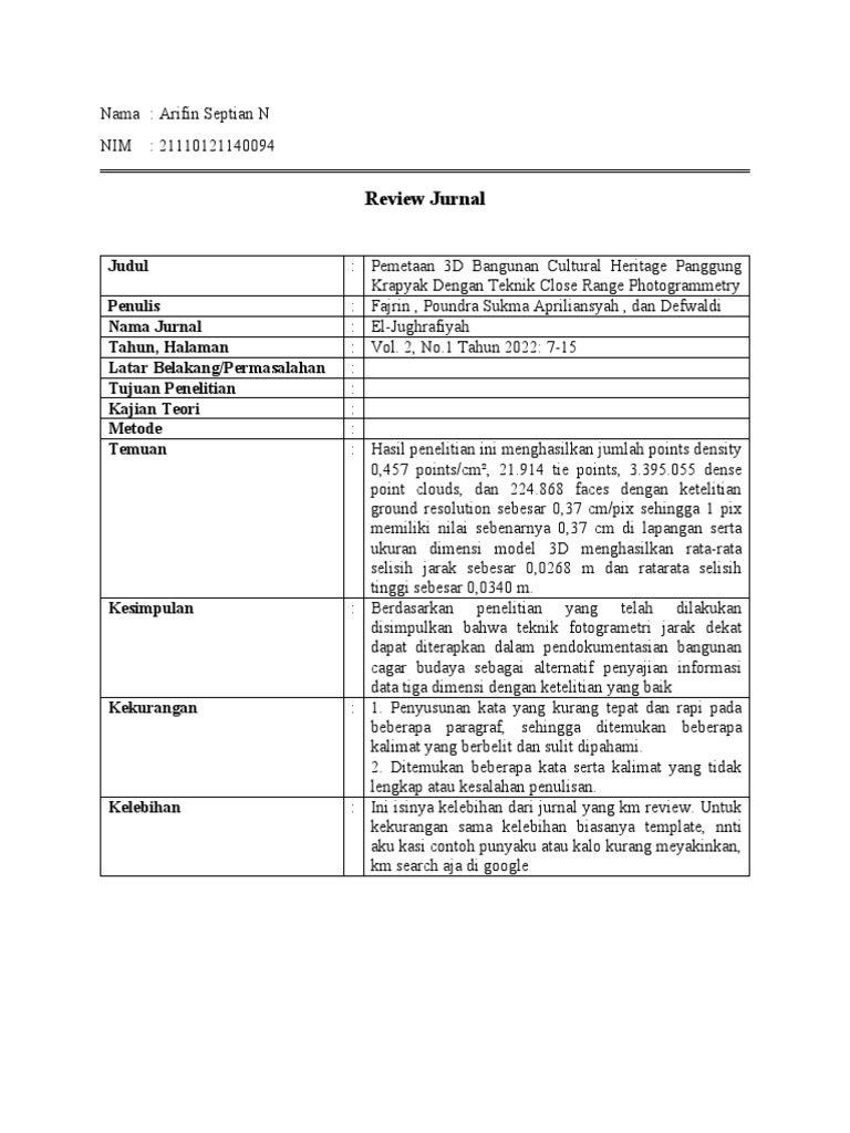 Pemetaan 3D Cagar Budaya | PDF