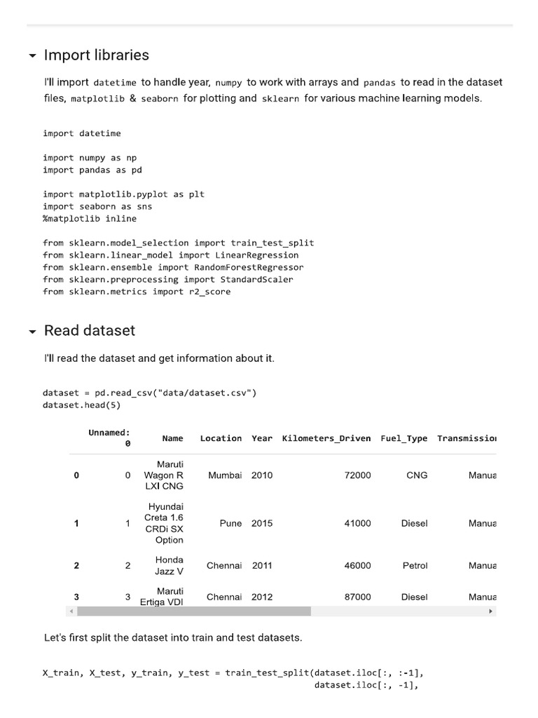Car Price Prediction | PDF