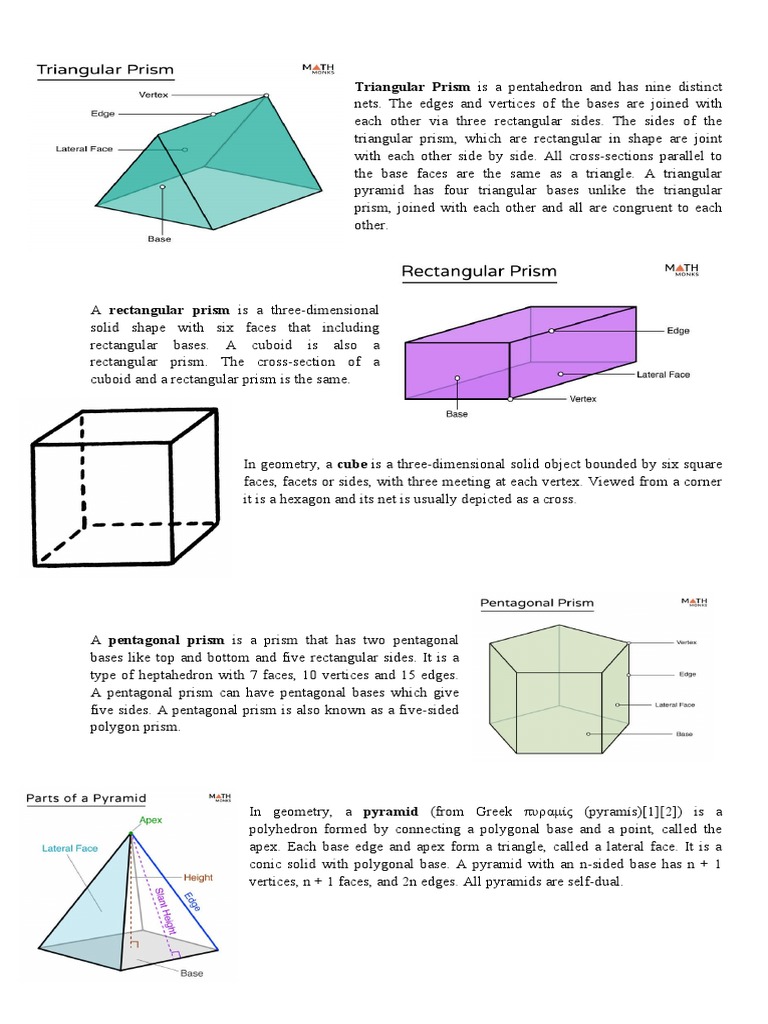 Triangular Prism Is A Pentahedron And Has Nine Distinct Nets Pdf