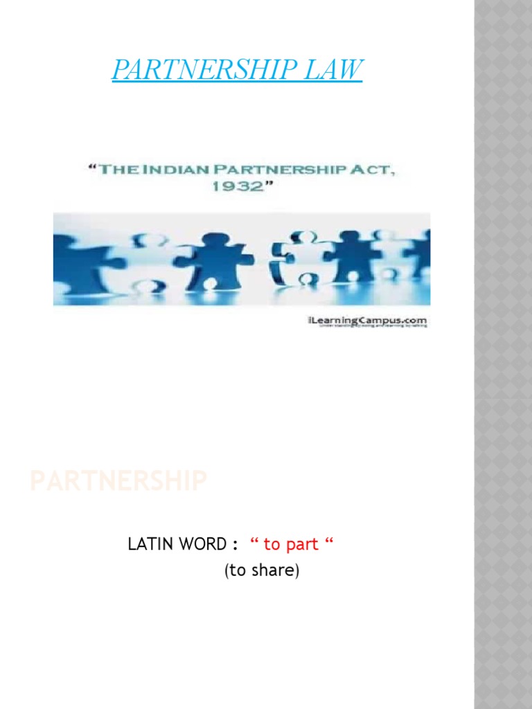 PARTNERSHIP | PDF | Partnership | Law Of Agency