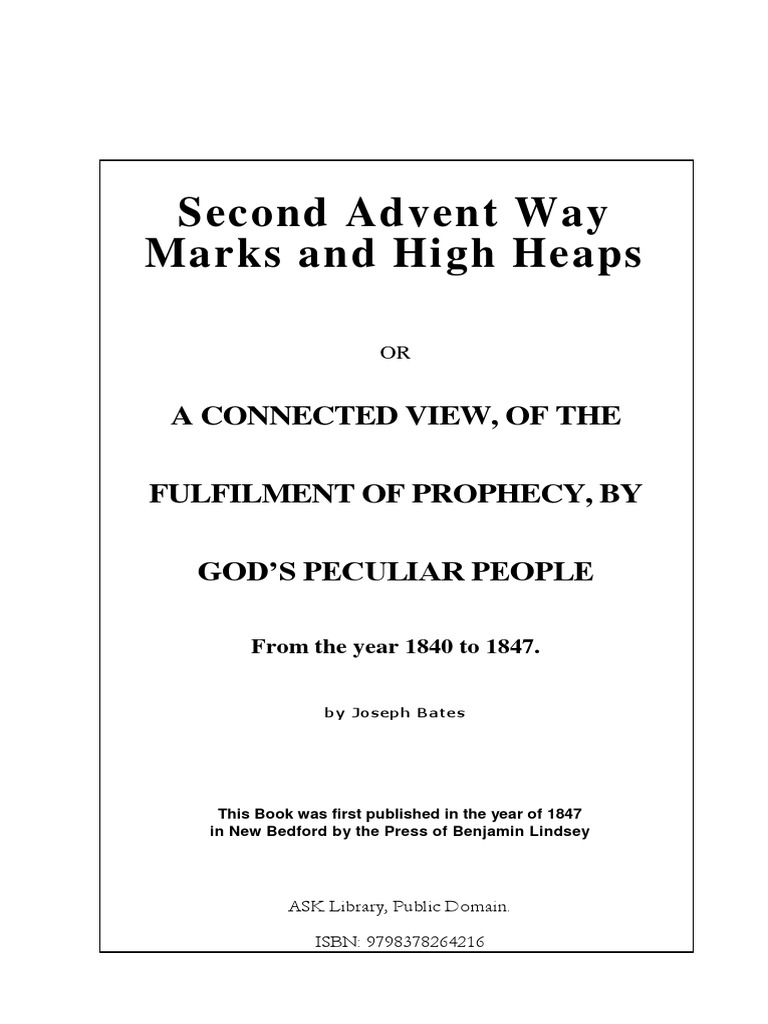 Second Advent Way Marks | PDF | Jesus | Second Coming