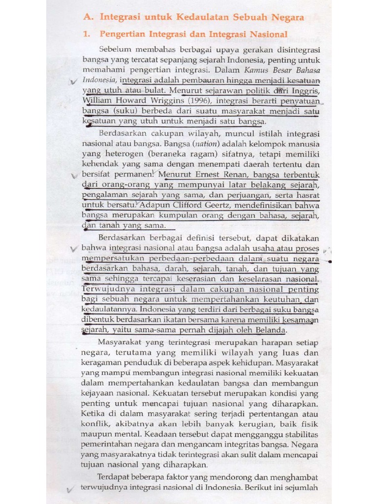 Integrasi-Disintegrasi Nasional PDF | PDF