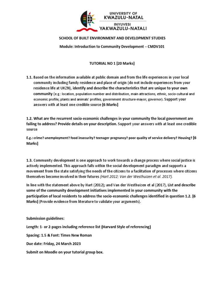 CMDV 101 Tutorial 1 2023 PDF | PDF | Theory | Cognition