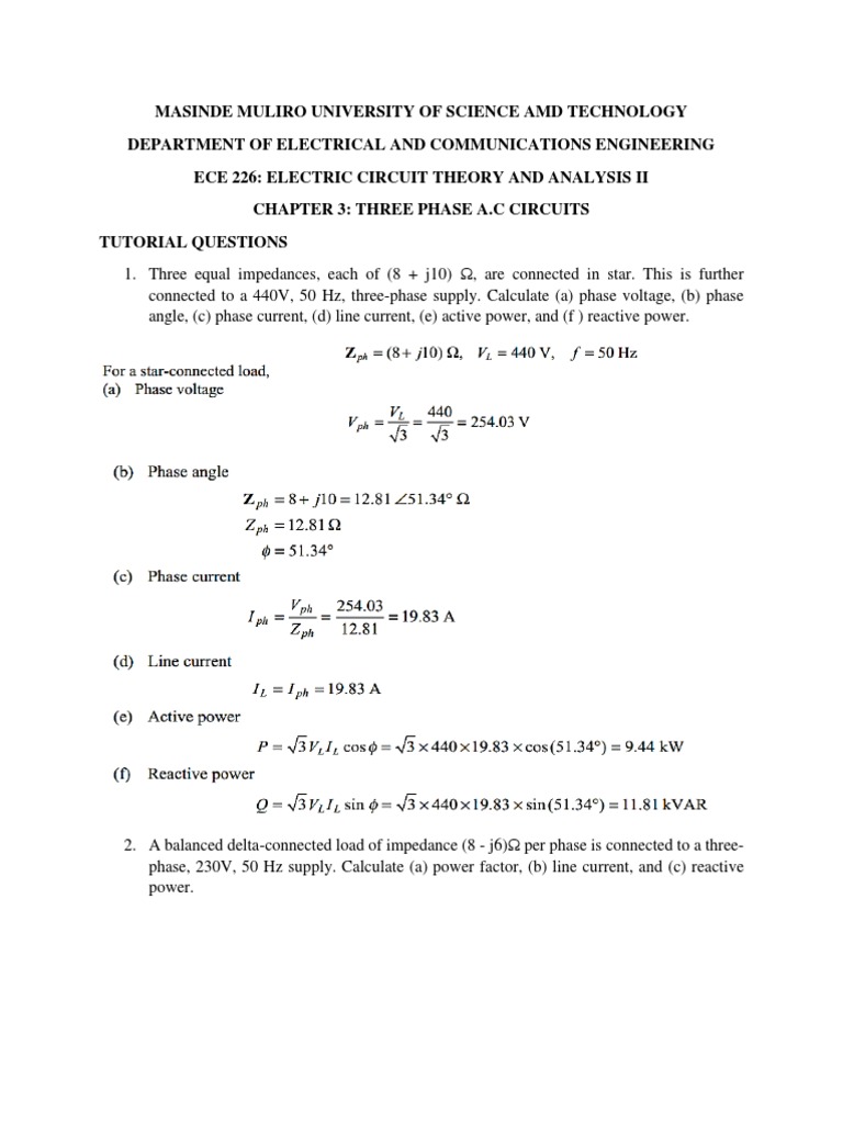 Chapter 3-Three Phase Power | PDF | Electrical Impedance | Ac Power