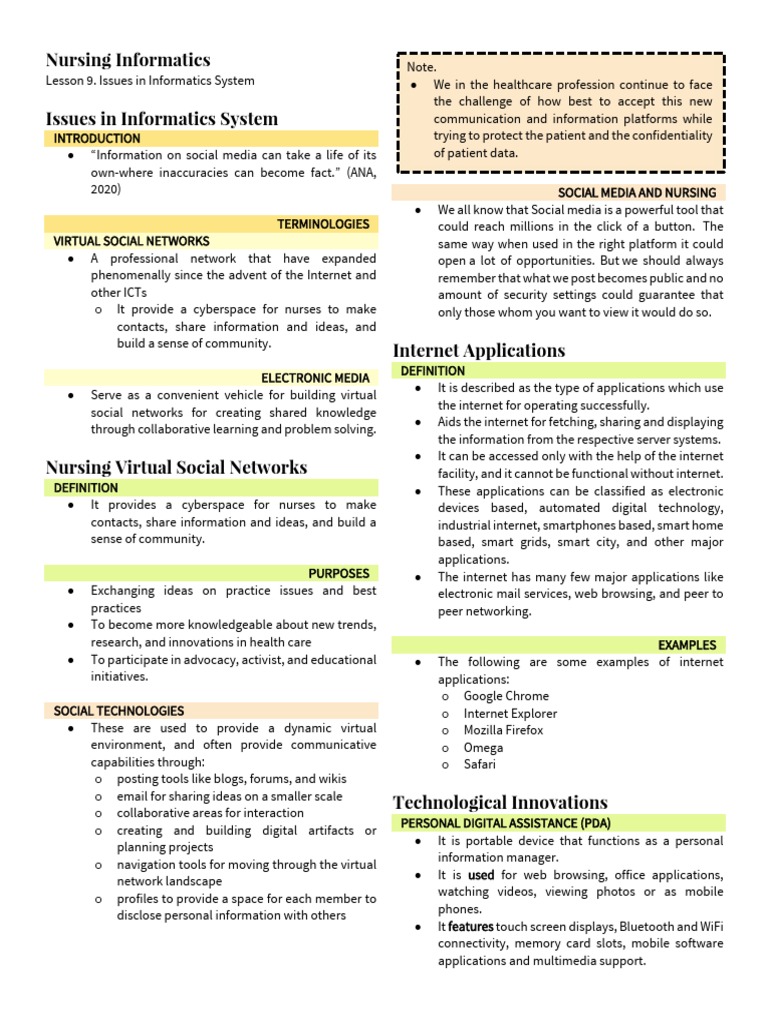 Lesson 9. Issues in Informatics System | PDF | Personal Digital ...