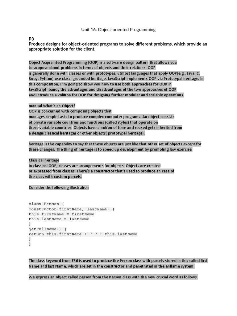 Unit 16 Assigment 2 Download Free Pdf Object Oriented Programming Software Testing