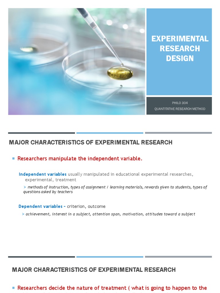 Experimental Research Methods Guide | PDF | Experiment | Statistics