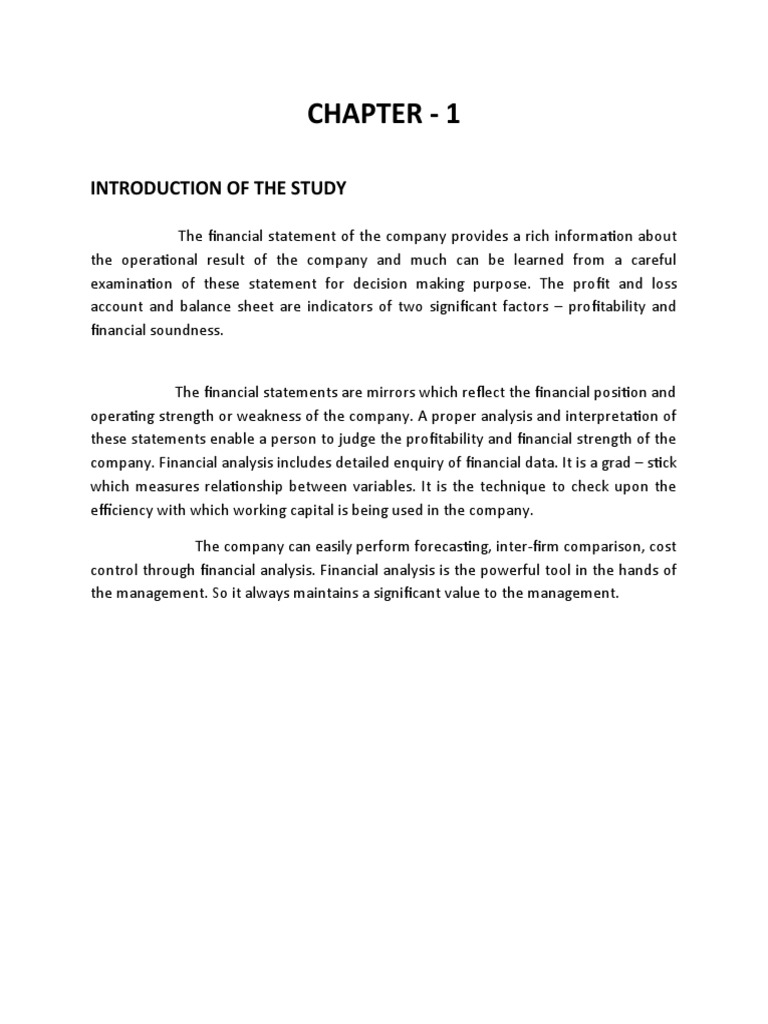 Chapter - 1: Introduction of The Study | PDF | Methodology | Income ...