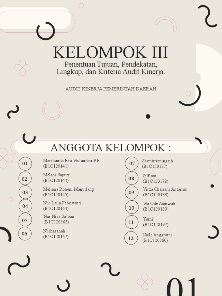 Audit Kinerja - Kelompok 3 | PDF