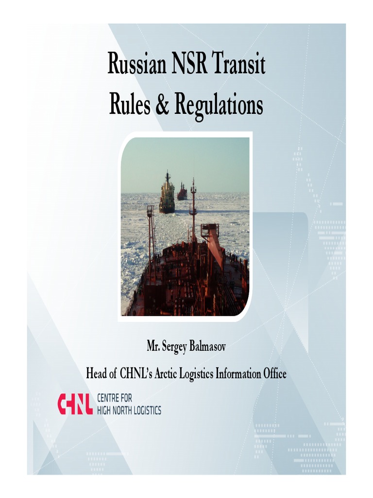 3 Russian NSR Rules | PDF | Shipping