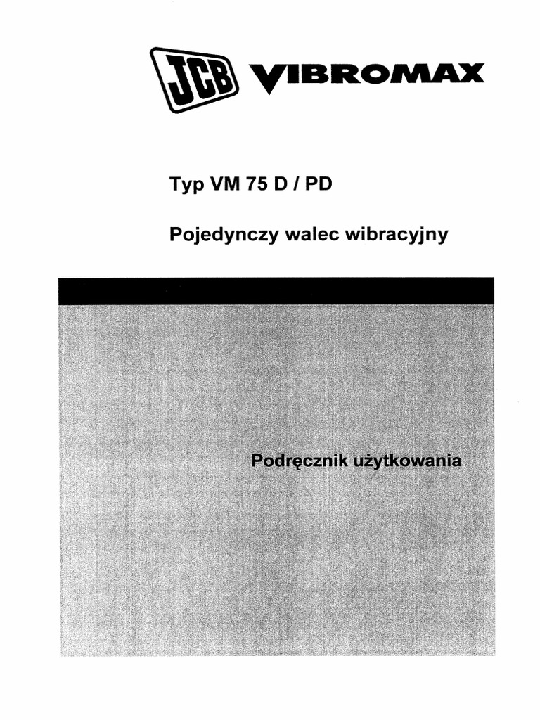 Walec Wibracyjny VIBROMAX VM 75 D Carno Bialy | PDF