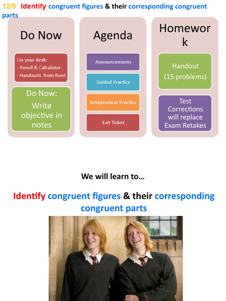 Identifying Congruent Figures and Parts | PDF