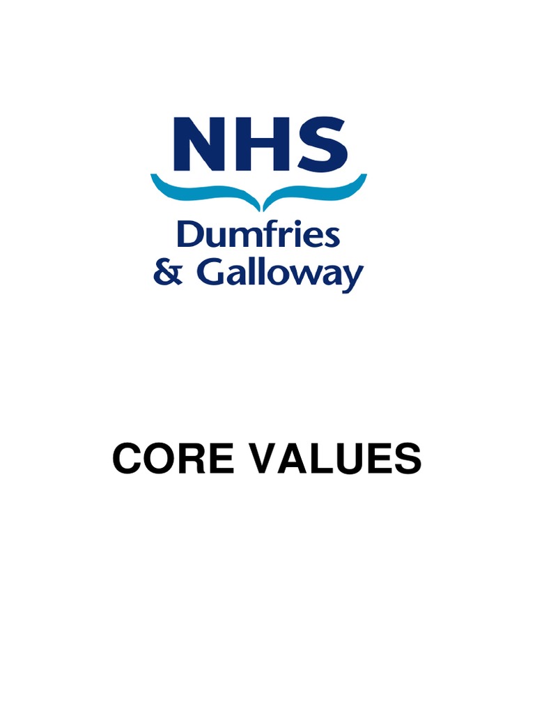 NHS Dumfries and Galloway CORE Values | PDF | Evaluation | Behavior