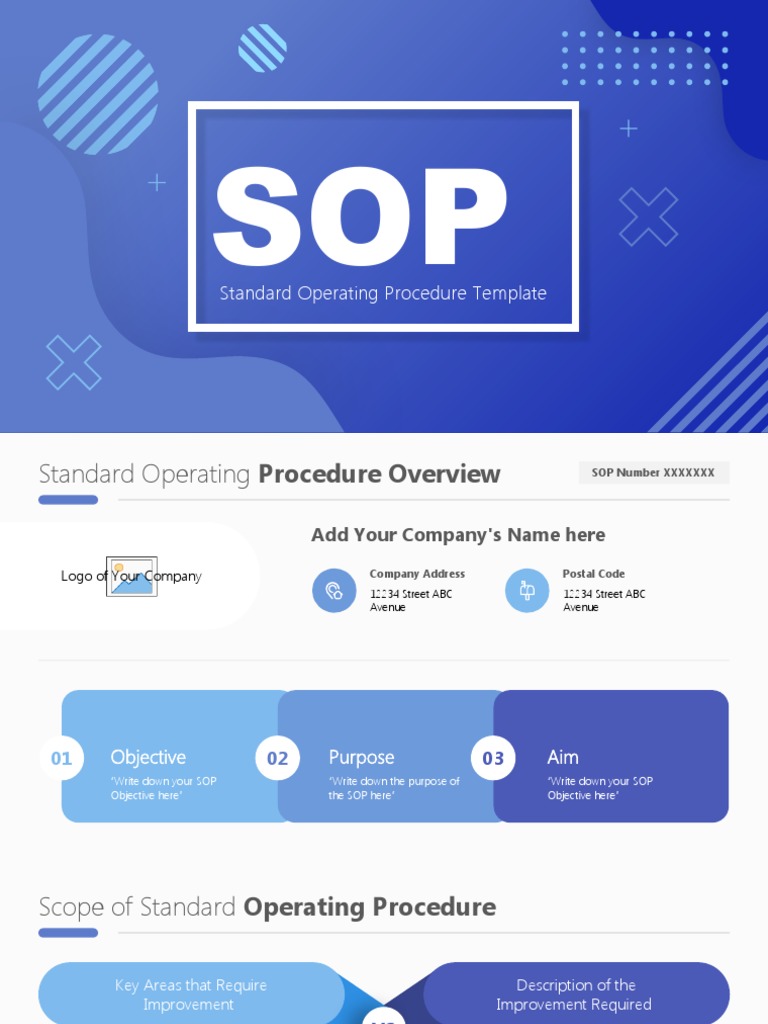 SOP PowerPoint Template Guide | PDF | Performance Indicator | Software ...