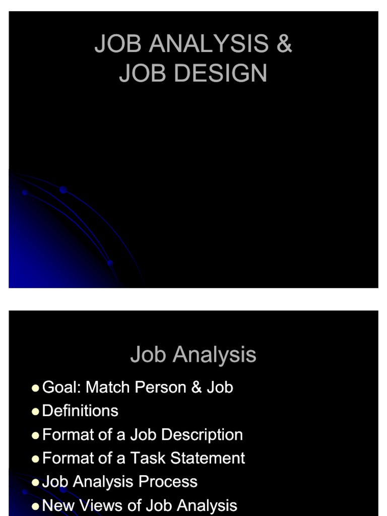 Job Analysis: Key Components and Steps | PDF | Employment | Industrial ...