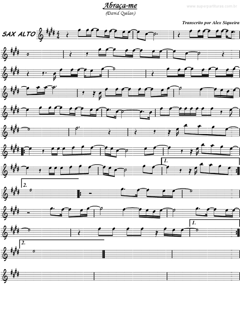 Abraca-Me - David Quilam - Sax Alto | PDF