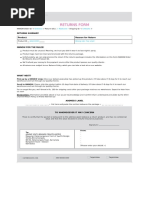 H&M Return Form | PDF