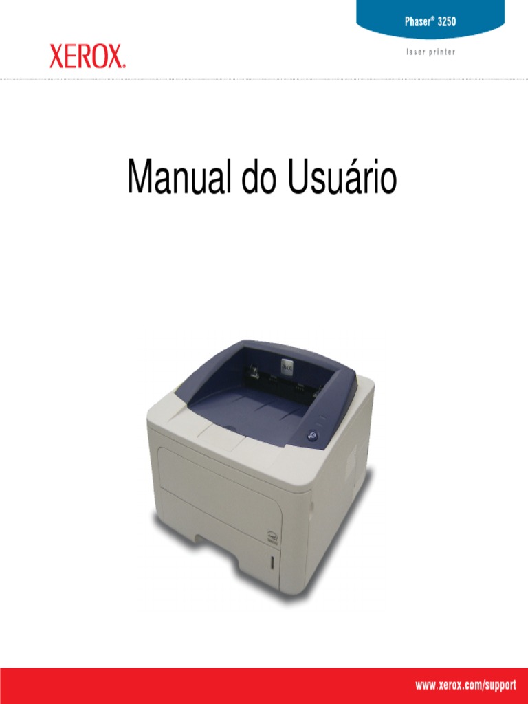 Manual Phaser 3250 PDF | PDF | Impressora (informática) | Eletricista