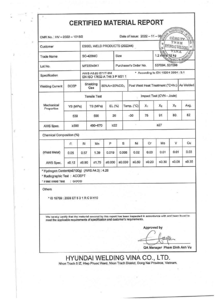 Essel Weld 71T-1M | PDF
