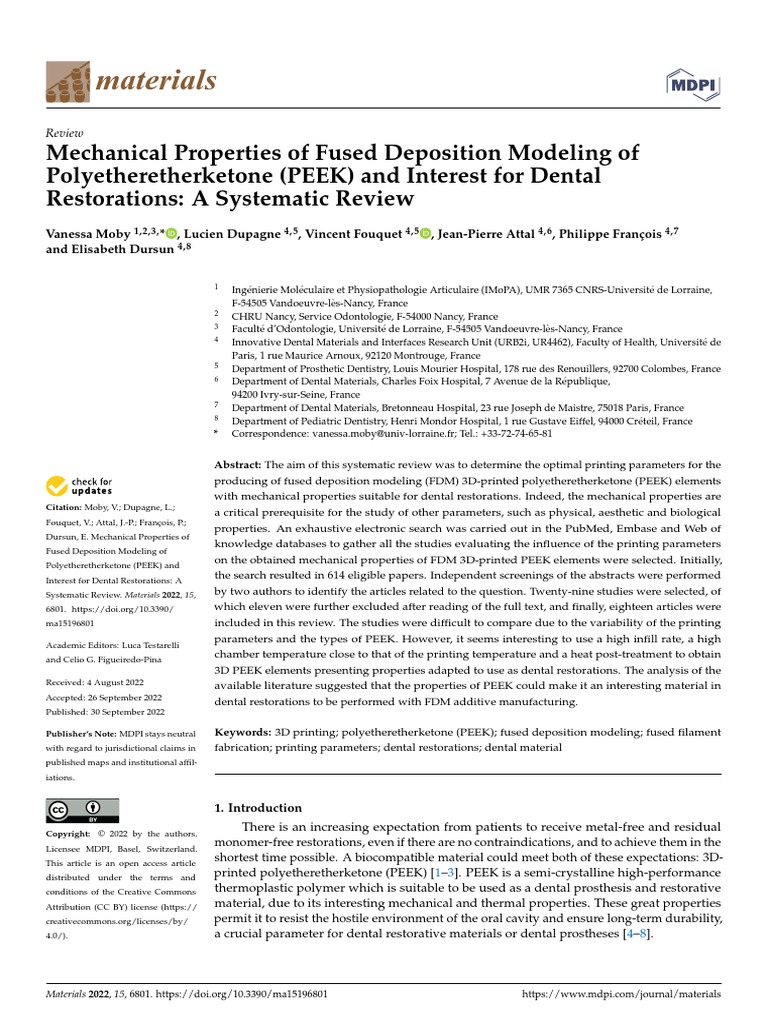 Mechanical Properties of Fused Deposition Modeling | PDF | 3 D Printing ...