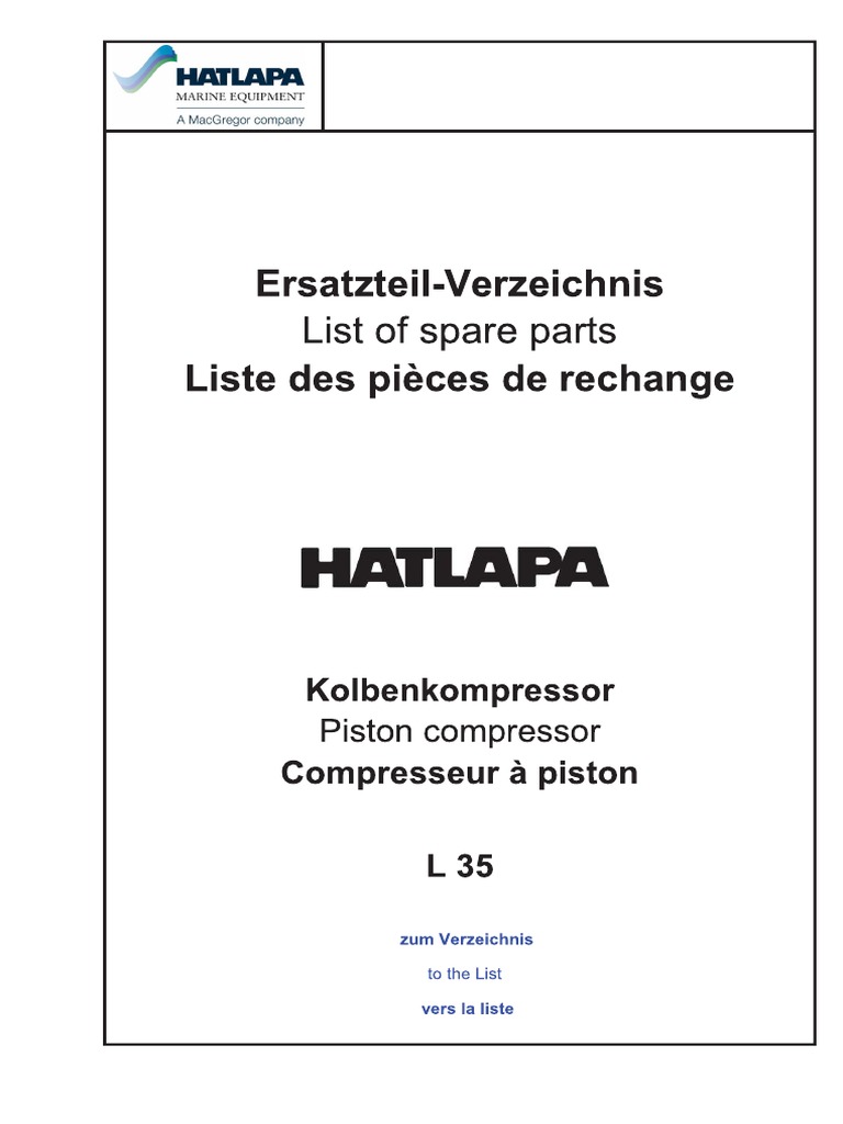 Spare Part List L35 PDF | PDF