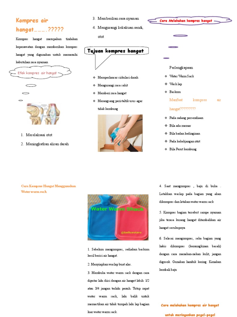 LEAFLET kompres air hangat fik.rtf | PDF