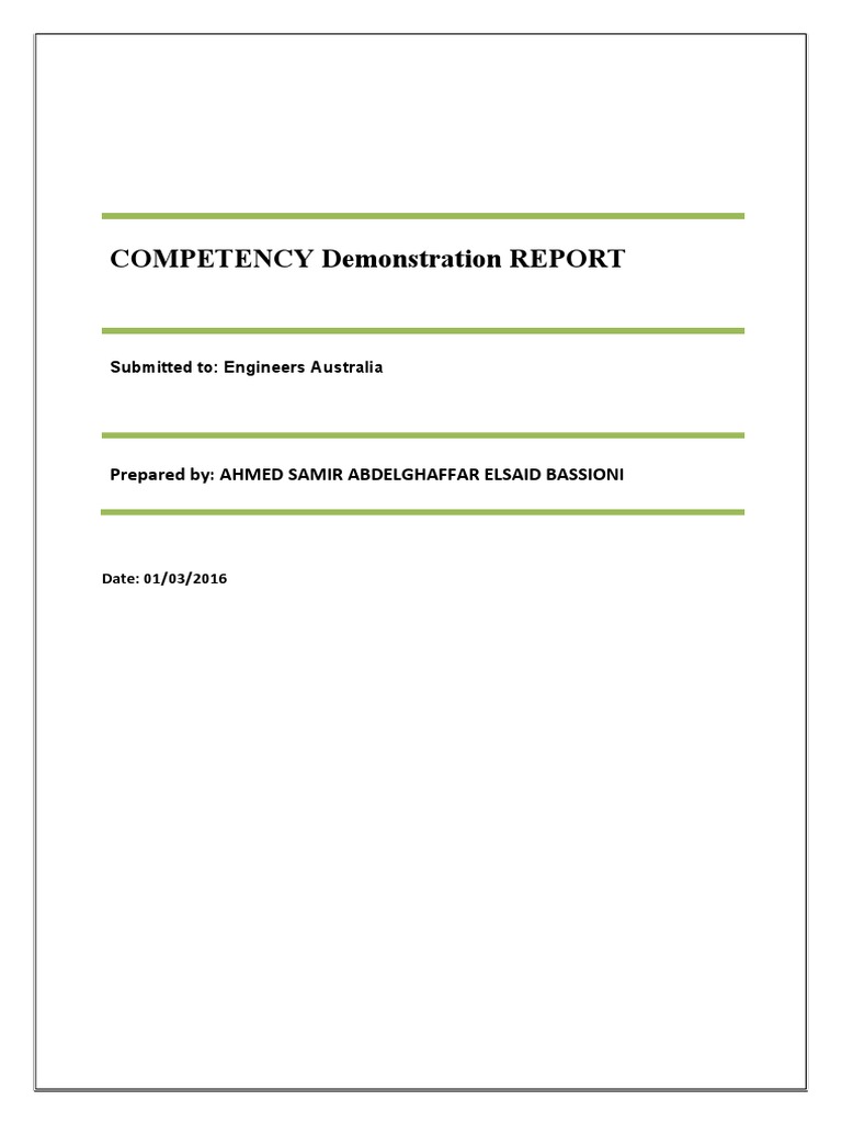 Competency Report for Engineers Australia | PDF | Road | Geotechnical ...