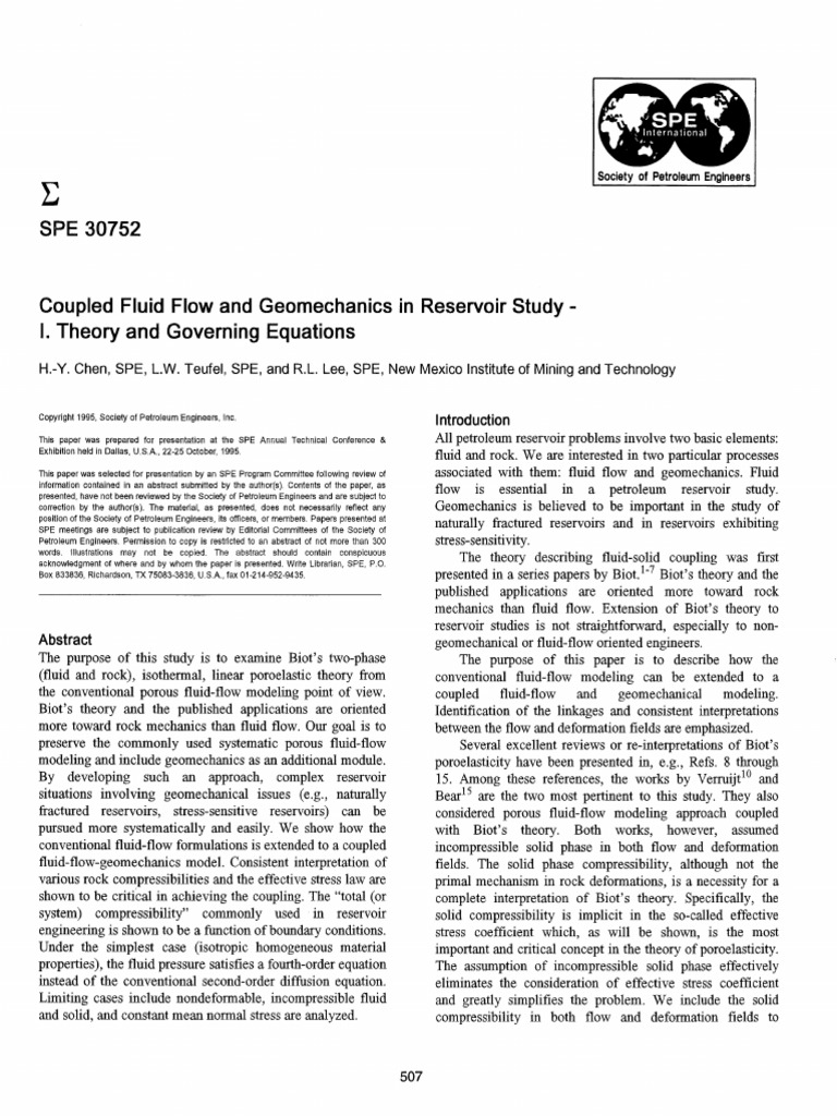 H.-Y. Chen, SPE, L.W. Teufel, SPE, and R.L. Lee, SPE, New Mexico Institute of Mining and ...