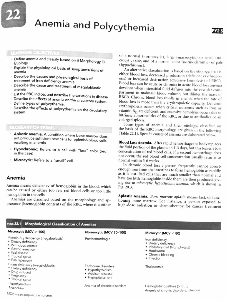 Anemia, Polycythemia and Jaundice PDF | PDF | Anemia | Clinical Medicine