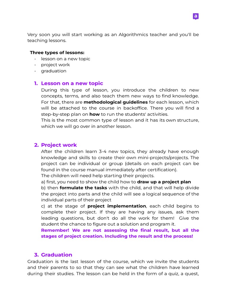 Three Types of Lessons | PDF | Communication | Pedagogy