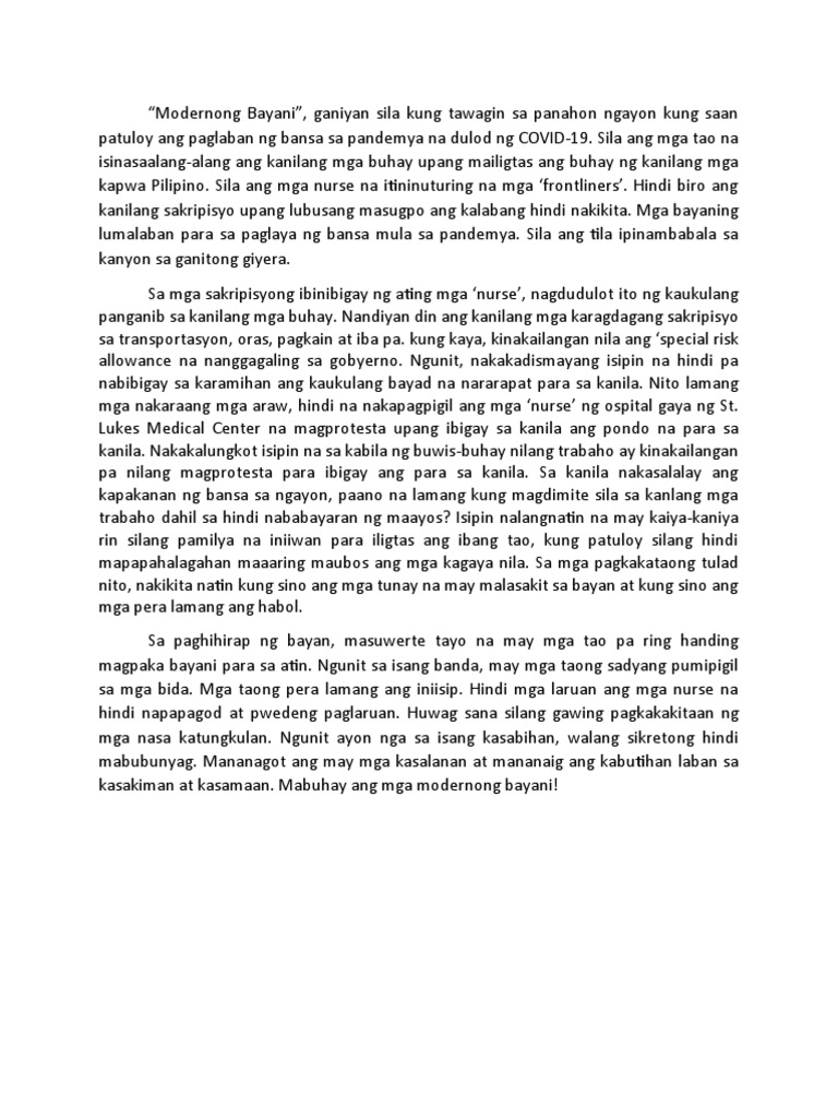 Modernong Bayani | PDF
